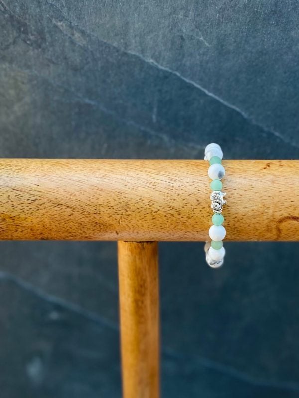 Strength - White Howlite Elephant Single Bracelet | HNM Wellness Store
