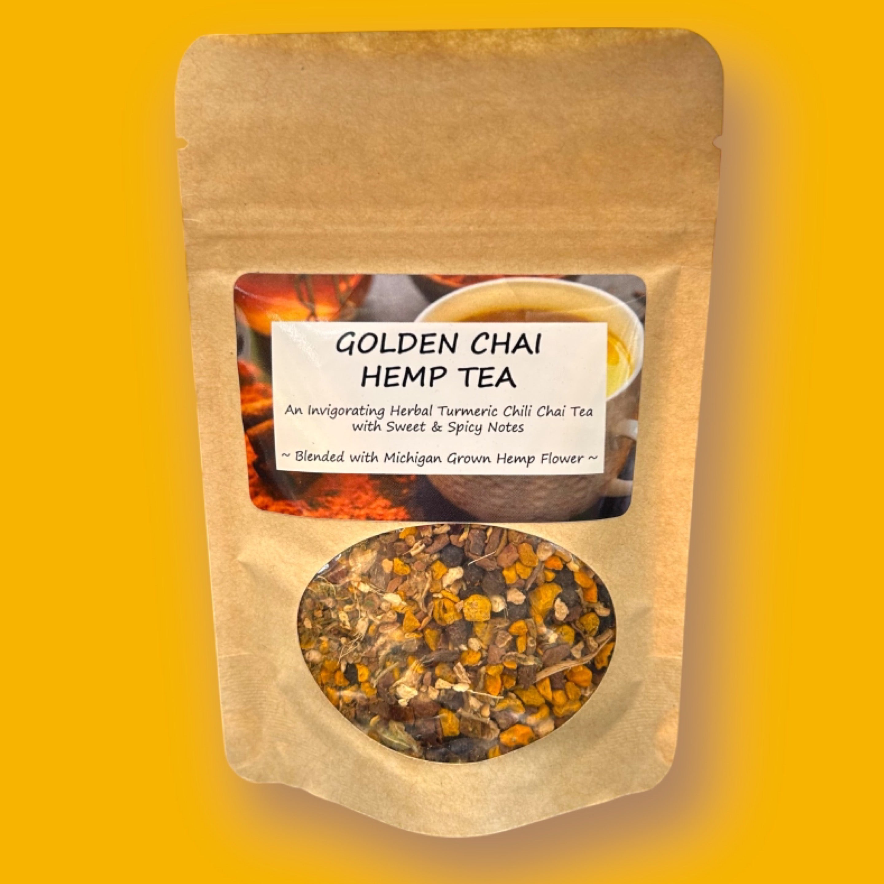 Golden Chai Hemp Tea with Turmeric | HNM Wellness Store